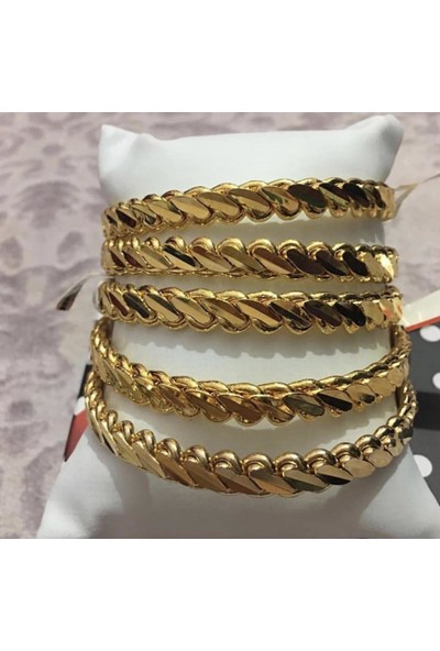 Zeygold 5 Adet Altın Kaplama Adana Burma Bilezik Zeygold 5 Adet Altın Kaplama Adana Burma Bilezik