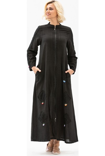 Nursafa Eliş Şile Bezi Sahra Ferace - Siyah