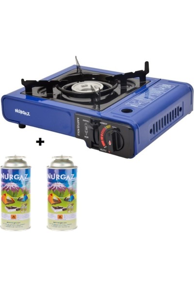 Nurgaz Portatif Ocak + 2 Kartuş Nurgaz Portatif Ocak + 2 Kartuş