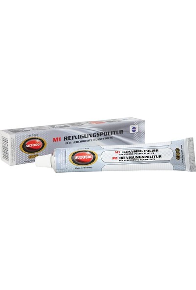 Autosol M1 Gerçek ve Krom Kaplı Plastikler Için Temizleyici Cila 75ML. Autosol M1 Gerçek ve Krom Kaplı Plastikler Için Temizleyici Cila 75ML.