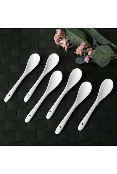 Keskin Bıçak Porselen 6'lı Çay Kaşığı 13 cm.