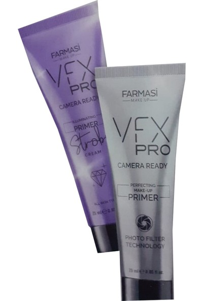 Vfx Pro Camera Ready Işıltılı Makyaj Bazı 25 ml + Vfx Pro Makyaj Bazı 25 ml Paketi