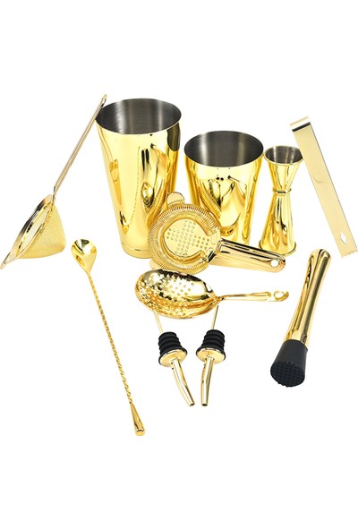 Mbw Boston Shaker Kupası ve 3 Farklı Süzgeç ile 11'li (Yurt Dışından) Mbw Boston Shaker Kupası ve 3 Farklı Süzgeç ile 11'li (Yurt Dışından)