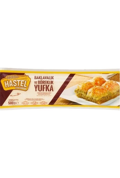 Hastel Baklavalık Yufka 500 gr Hastel Baklavalık Yufka 500 gr