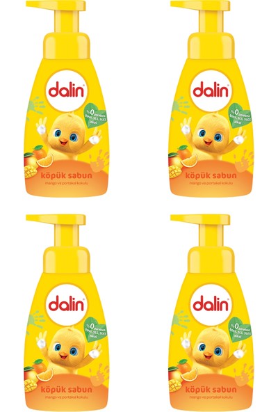 Dalin Köpük Sabun Mango ve Portakal Kokulu 200 ml x 4 Adet Dalin Köpük Sabun Mango ve Portakal Kokulu 200 ml x 4 Adet