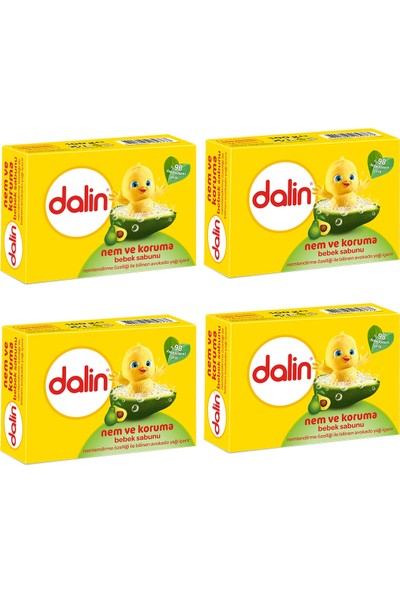 Dalin Nem & Koruma Bebek Sabunu 100 gr x 4 Adet Dalin Nem & Koruma Bebek Sabunu 100 gr x 4 Adet