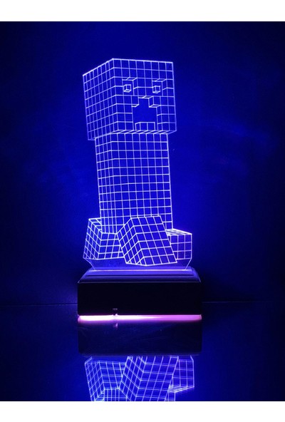 Modiwa Design 3D Minecraft 16 Renk Gece Lambası