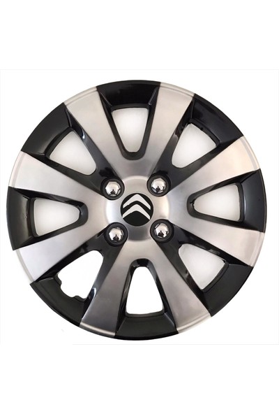 HMNL Citroen  Citroen Nemo 15'' Inç Gri - Siyah 4lü Set Jant Kapağı Çelik Jant Görünümlü HMNL Citroen  Citroen Nemo 15'' Inç Gri - Siyah 4lü Set Jant Kapağı Çelik Jant Görünümlü