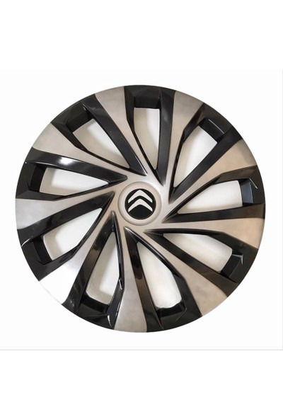 HMNL Citroen  Citroen C-Elysee 15'' Inç Gri - Siyah 4lü Set Jant Kapağı Çelik Jant Görünümlü HMNL Citroen  Citroen C-Elysee 15'' Inç Gri - Siyah 4lü Set Jant Kapağı Çelik Jant Görünümlü