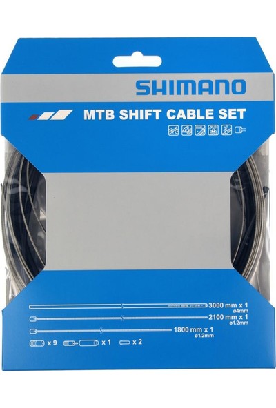 Shimano OT-SP41 Rvs Mtb Vites Kablo Seti Siyah Shimano OT-SP41 Rvs Mtb Vites Kablo Seti Siyah