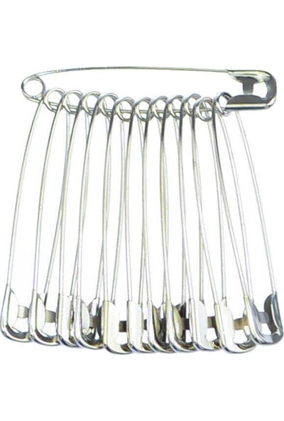 Hagiki No 6 Çengelli Iğne 6,5 cm 12 Adetli Çelik Çatal Iğne (1 Set)