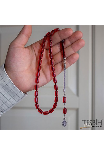 Tesbih Kardeşliği Kapsül Kesim Ateş Kehribar Tesbih TSB0213 Tesbih Kardeşliği Kapsül Kesim Ateş Kehribar Tesbih TSB0213