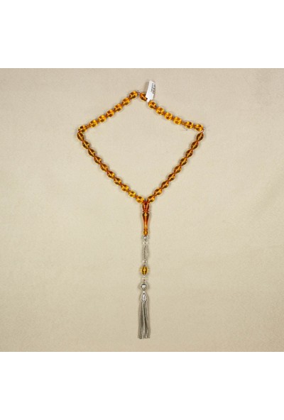 Tesbih Kardeşliği Beyzi Model Zar Kehribar Tesbih