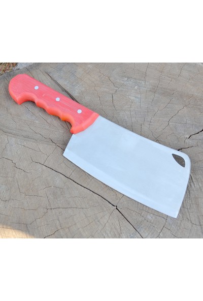 Hg Biçak Satır Et Satırı Kemik Satırı Bursa Satırı El Yapımı Kırmızı Sap Satır Özel Üretim Htst1