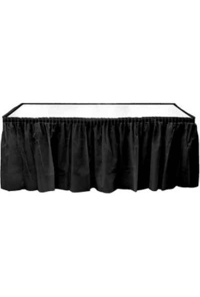Hayaller Dükkanı Masa Kenarı Eteği Plastik Siyah P1