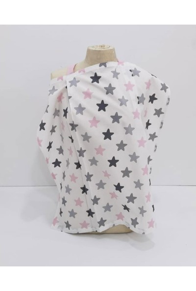 Mor Design Mordesign Büyük Yıldız Emzirme Örtüsü Pembe