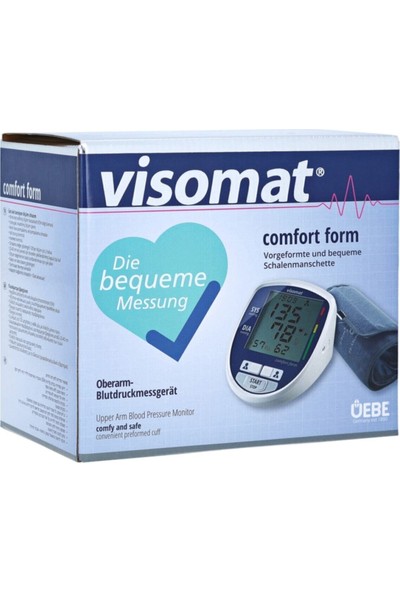 Visomat Comfort Form Çift Hafızalı Üst Koldan Ölçme Tansiyon Aleti 3 Yıl Garantili Visomat Comfort Form Çift Hafızalı Üst Koldan Ölçme Tansiyon Aleti 3 Yıl Garantili