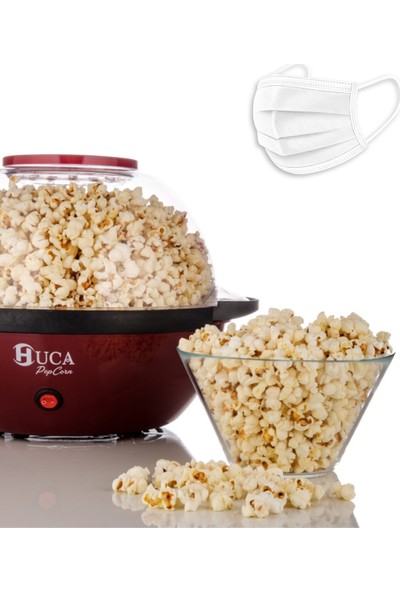 Huca RH-907 Mısır Patlatma Makinesi+Protectmed Meltblown Filtreli 3 Katlı Telli Maske Beyaz 50 Adet Huca RH-907 Mısır Patlatma Makinesi+Protectmed Meltblown Filtreli 3 Katlı Telli Maske Beyaz 50 Adet