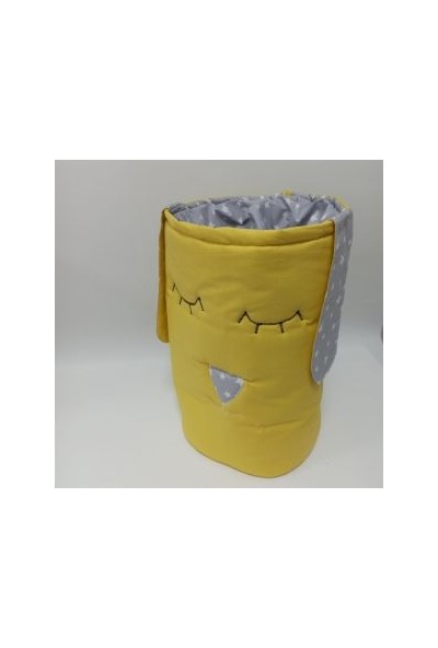 Ege Home Sarı Gri Oyuncak Kirli Sepeti Ege Home Sarı Gri Oyuncak Kirli Sepeti