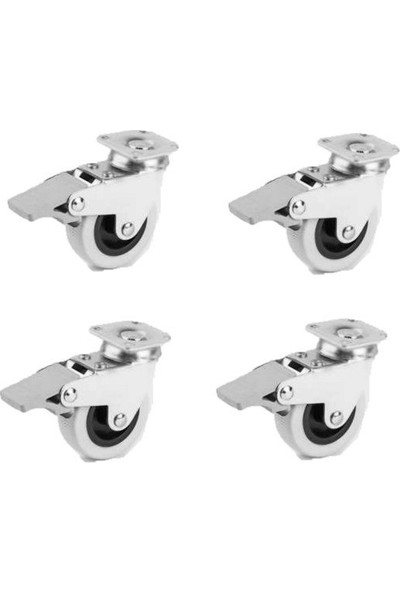 Hts Hırdavatım Eko 50 Lik Tablalı Frenli Tekerlek (4 Adet)