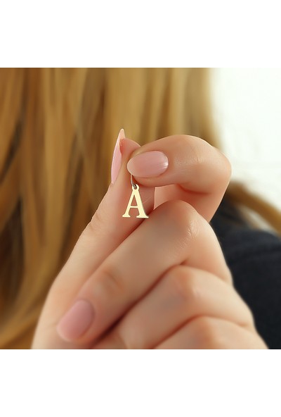 Glorria Altın A Harfi Kolye Ucu
