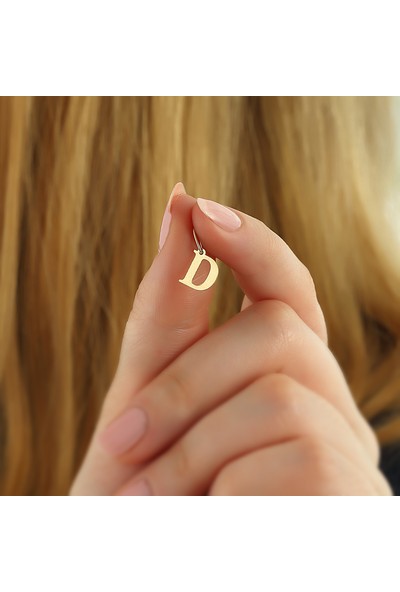 Glorria Altın D Harfi Kolye Ucu