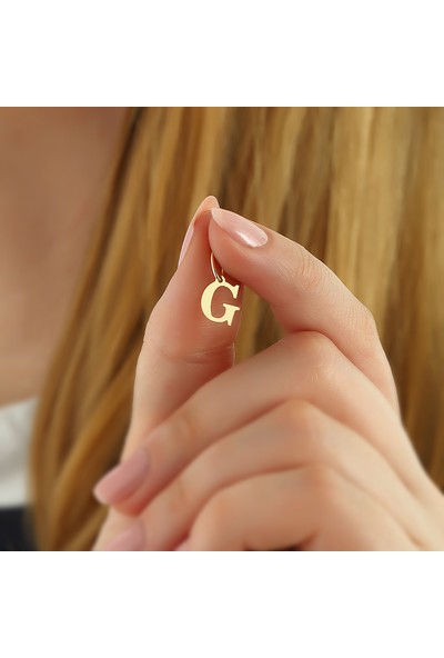 Glorria Altın G Harfi Kolye Ucu