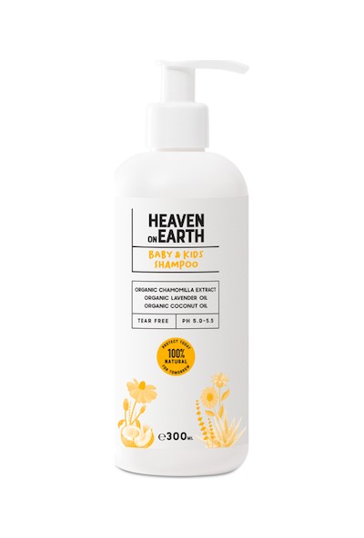 Heaven On Earth Doğal Bebek ve Çocuk Şampuanı/ 100% Natural Baby And Kids SHAMPOO-300ML Heaven On Earth Doğal Bebek ve Çocuk Şampuanı/ 100% Natural Baby And Kids SHAMPOO-300ML