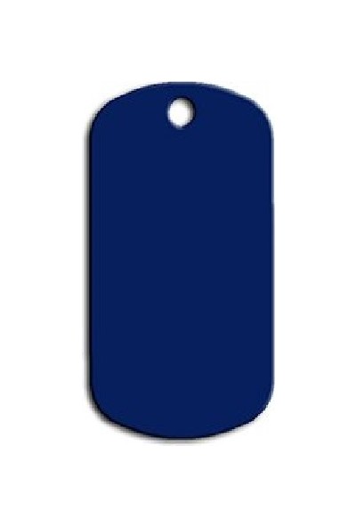 Dali's Küçük Askeri Kedi Köpek Künyesi Mavi