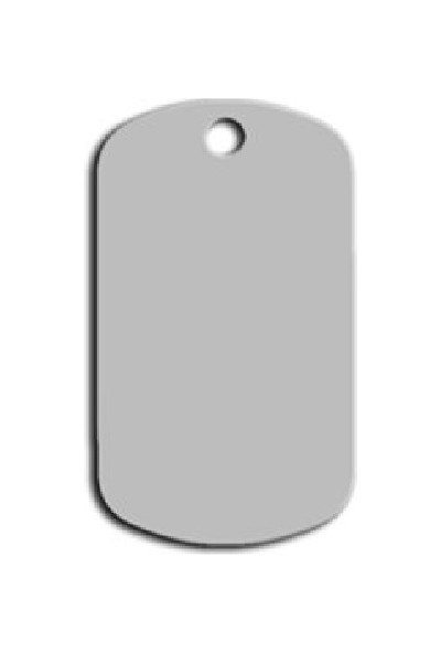 Küçük Askeri Kedi Köpek Künyesi Gri