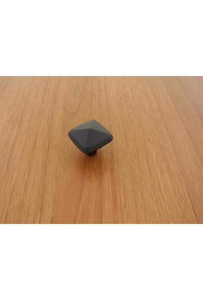 Sütun Mat Siyah Kulp Düğme