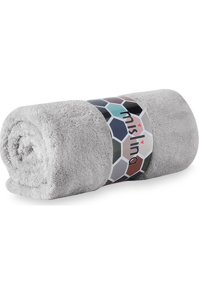 Mislina Tek Kişilik Wellsoft Battaniye - Açık Gri 150X200 cm Mislina Tek Kişilik Wellsoft Battaniye - Açık Gri 150X200 cm