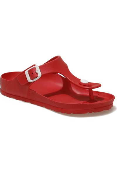 Polaris 400168 Kırmızı Günlük Plaj Havuz Bayan Parmak Arası Terlik