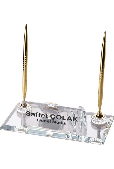 Kristal Kişiye Özel Kalemli Ofis Masa İsimliği KMI525 Kristal Kişiye Özel Kalemli Ofis Masa İsimliği KMI525