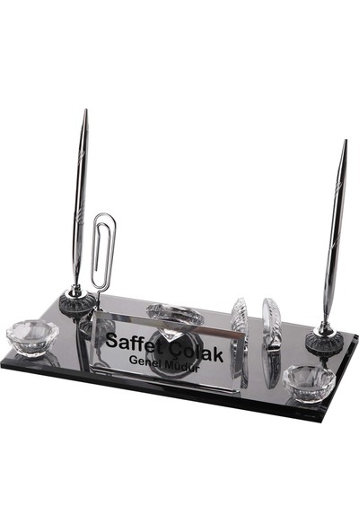 Kristal Kişiye Özel Kalemli Ofis Masa İsimliği KMI512 Kristal Kişiye Özel Kalemli Ofis Masa İsimliği KMI512