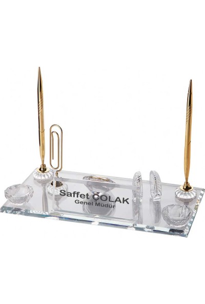 Kristal Kişiye Özel Kalemli Ofis Masa İsimliği KMI511 Kristal Kişiye Özel Kalemli Ofis Masa İsimliği KMI511