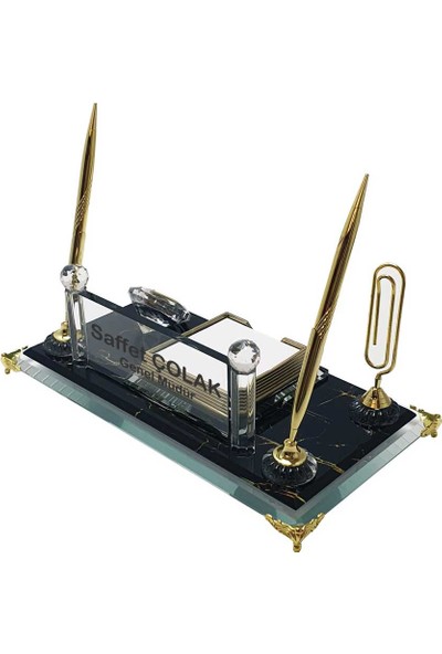 Kristal Kişiye Özel Kalemli Ofis Masa İsimliği KMI-403 Kristal Kişiye Özel Kalemli Ofis Masa İsimliği KMI-403