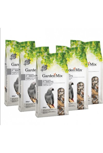 Garden Mix Platin Papağan Yemi 800 gr x 5 Adet
