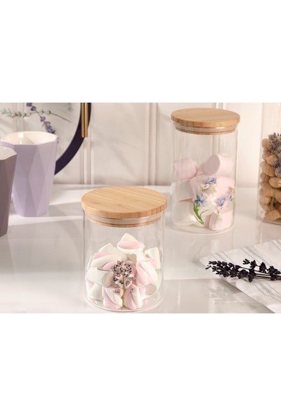 English Home Macy Cam Kavanoz 710 ml Şeffaf