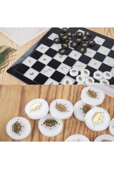 Hobizubi Tavla Pulu Reçine Epoksi Kalıbı 918 Hobizubi Tavla Pulu Reçine Epoksi Kalıbı 918