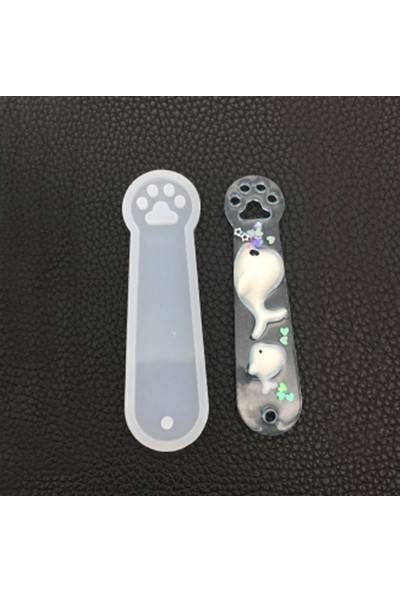 Hobizubi Kitap Ayracı Reçine Epoksi Kalıbı Kedi Patisi 931