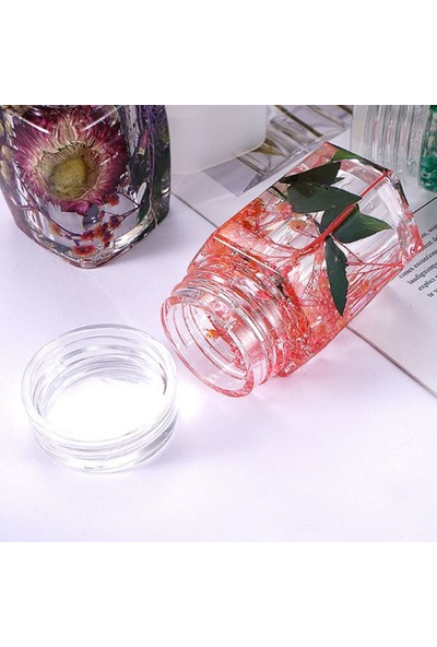 Hobizubi Kapaklı Kavanoz Reçine Epoksi Kalıbı 342