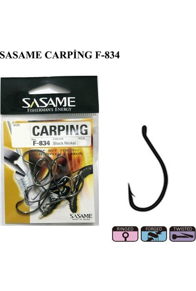 Sasame Carping F-834 Black Nickel Iğne