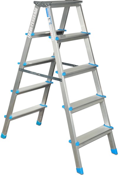 Sözbir Alüminyum 5+5 Çift Çıkışlı Geniş Basamaklı Merdiven