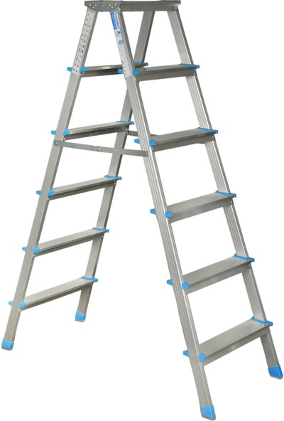 Sözbir Alüminyum 6+6 Çift Çıkışlı Geniş Basamaklı Merdiven