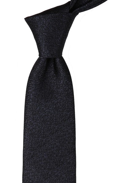 Kravatkolik Siyah Kum Desen Mendilli Klasik Kravat KK9545