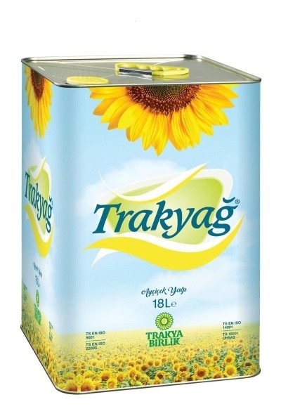 Trakyağ Ayçiçek Yağı 18 Lt