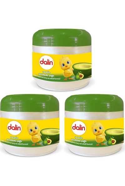 Dalin Avokado Yağlı Vazelin 100 gr x 3 Adet Dalin Avokado Yağlı Vazelin 100 gr x 3 Adet