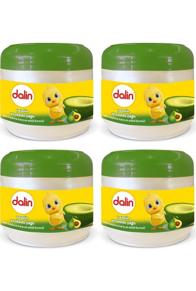 Dalin Avokado Yağlı Vazelin 100 gr x 4 Adet Dalin Avokado Yağlı Vazelin 100 gr x 4 Adet