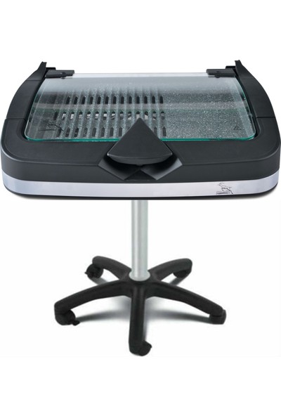 Gazella BRB3000 Barbecue Granit 2400WATT Kapaklı Dumansız Elektrikli Izgara Sehpalı Gazella BRB3000 Barbecue Granit 2400WATT Kapaklı Dumansız Elektrikli Izgara Sehpalı